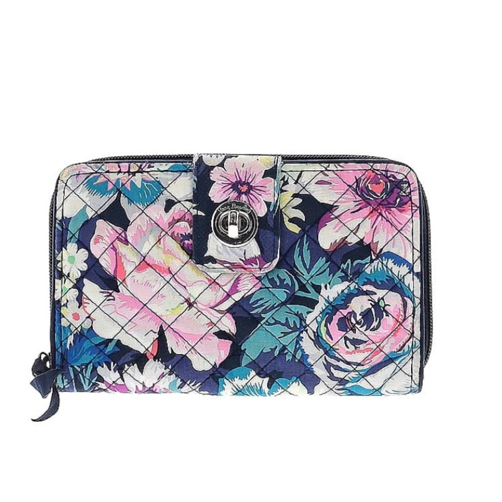 Vera Bradley Rfid Turn Lock Wallet “Garden Grove”. Euc - Gem